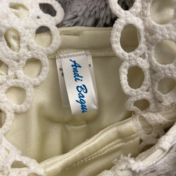 Swim | Andi Bagus Rita One Piece Crochet White Cream Bathing Suit ...